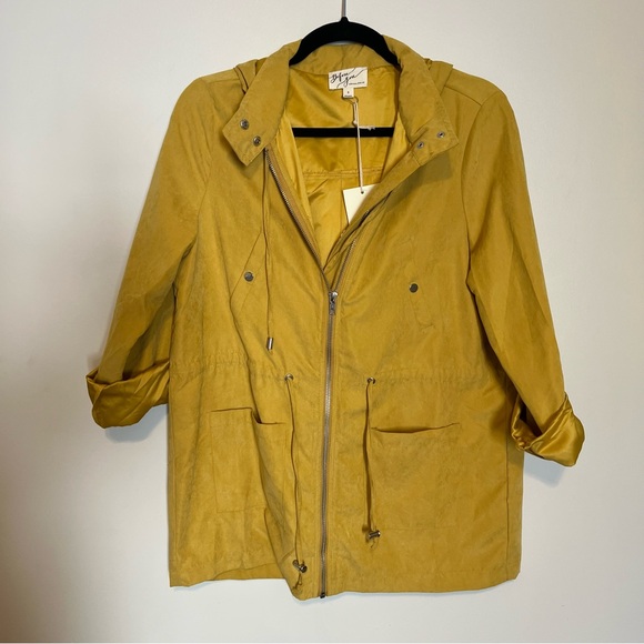 Before You | Jackets & Coats | Mustard Yellow Suede Jacket | Poshmark